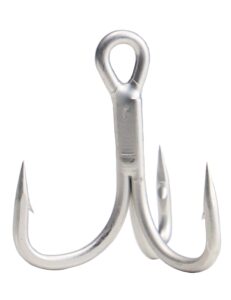 beoccudo saltwater treble hooks large size 4x strong triple fishing hooks for big game trout bluefish salmon kingfish