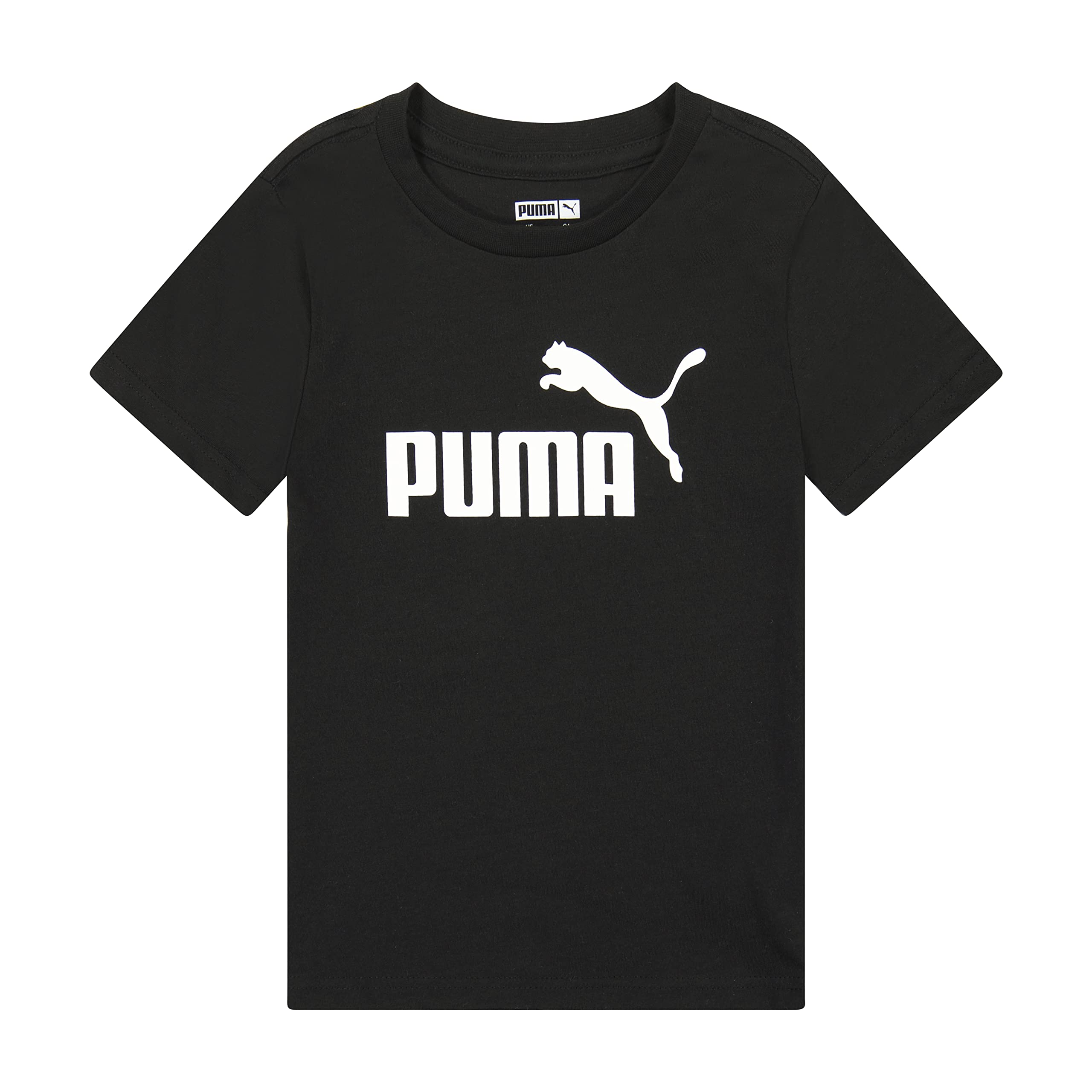 PUMA Boys' No. 1 Logo T-Shirt, Black, Medium