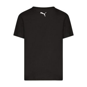 PUMA Boys' No. 1 Logo T-Shirt, Black, Medium