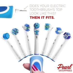 Replacement Brush Heads Compatible with Oral b Braun- 12 Electric Toothbrush Heads for Oralb- Double Clean, Floss & 3D PRO White Brushes- Fits The Kids Pro 1000 Sonic Floss, Dual, Cross, & More