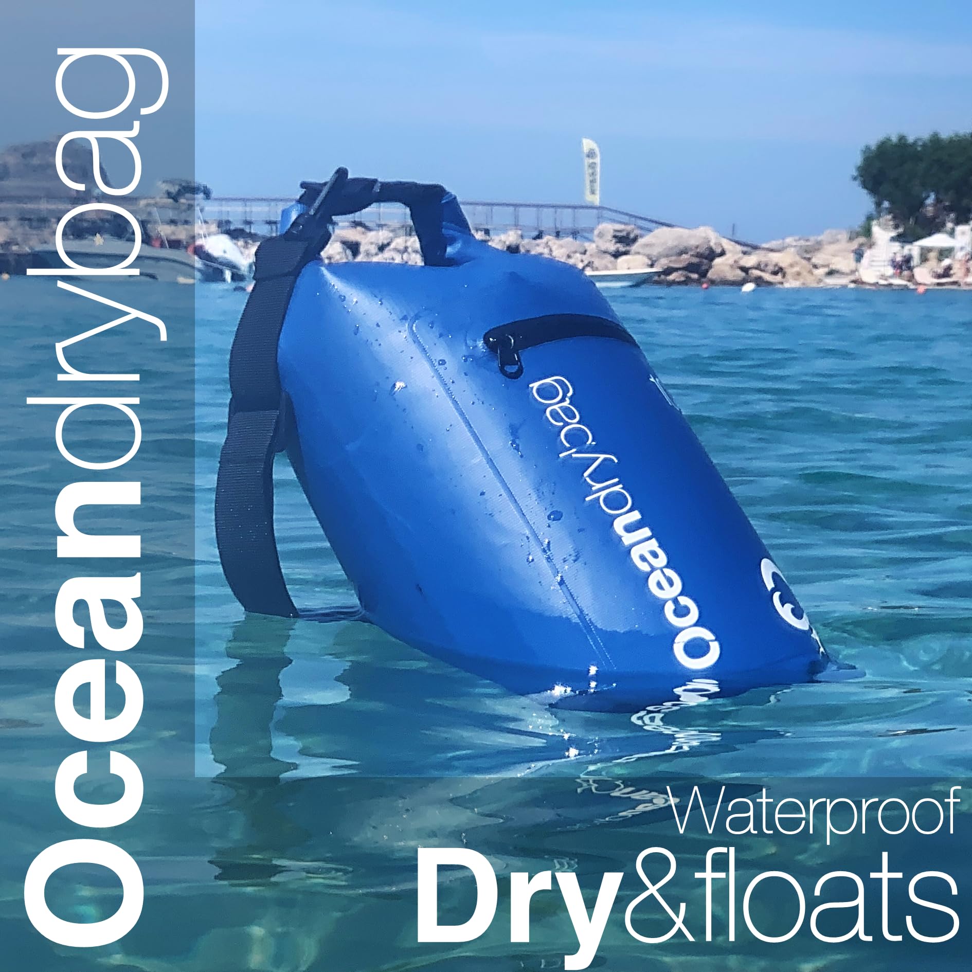 Oceandrybag - Waterproof Dry Bag backpack - Floating Dry Sack Portable for Kayaking, Beach, Rafting, Boating, Hiking, Camping, Fishing with Waterproof Phone Case - Keep Your Gear Clean & Dry