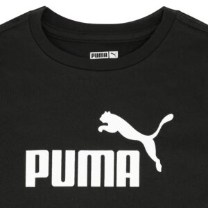 PUMA Boys' No. 1 Logo T-Shirt, Black, Medium