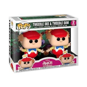 funko pop disney: alice in wonderland 70th - 2pk tweedle dee & dum,multicolor