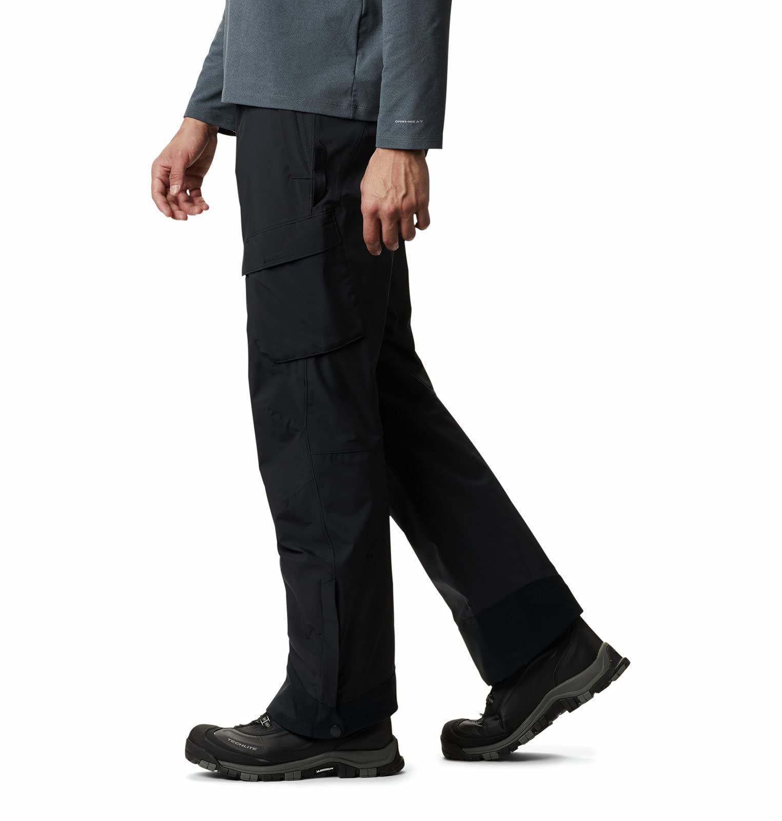 Columbia Men's Powder Stash Pant, Black, 4X x 34L-Big