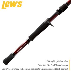 Lew's KVD Series Composite Casting 7'1" Accuracy Bladed Jig, Maroon