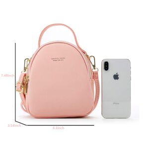 Q QICHUANG Women's Cute Mini Backpack PU Leather Crossbody Bag Fashion Small Purse Lightweight Travel Shoulder Bag Gift (green)