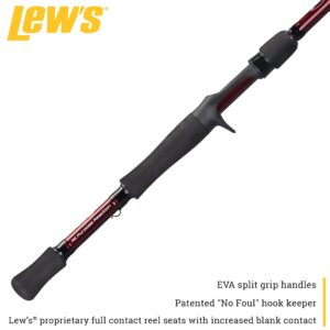 Lew's 7'-1 Med HVY Fast All Purpose Reaction Casting Rod , Maroon