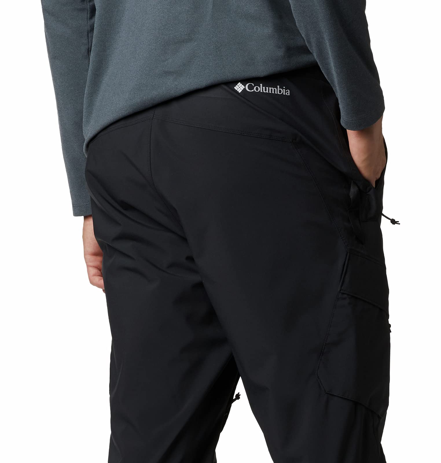 Columbia Men's Powder Stash Pant, Black, 4X x 34L-Big