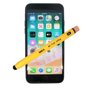 KOOL-U Stylus Pens for Kids, Hexagon Shaped Like a Real Pencil, Compatible with All Touch Screen Devices - Apple IPAD, iPhone, Samsung Galaxy Tab, Amazon Fire - 2 Pack