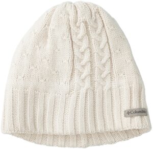 columbia women's cabled cutie ii beanie, chalk, one size