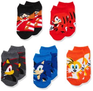 sonic the hedgehog boys 5 pack no show socks