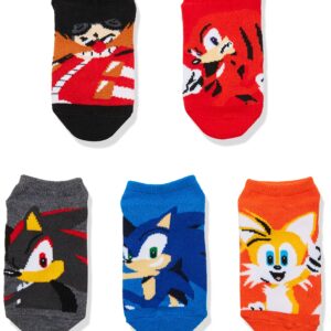 Sonic The Hedgehog Boys 5 Pack No Show Socks