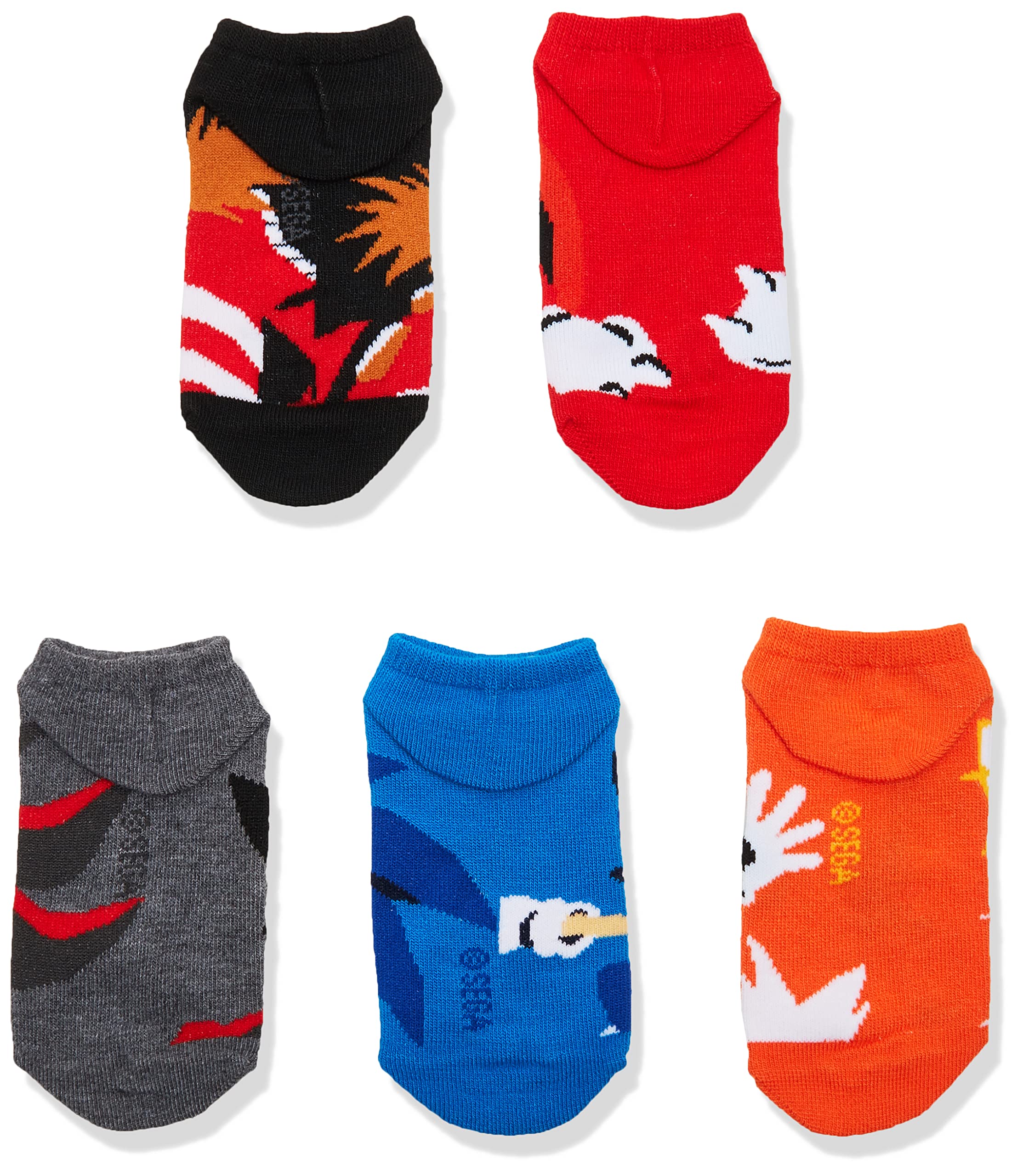 Sonic The Hedgehog Boys 5 Pack No Show Socks