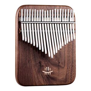 Hluru Kalimba 21 Key | Quality America Dark Walnut Wood Keyboard Thumb Piano | Calimba Musical Instruments | Professional Music Birthday Gifts