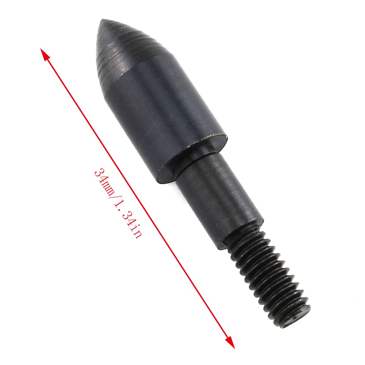 E-outstanding Field Point 12PCS 100Grain Screw on Archery Arrow Practice Bullet Tips Arrowheads