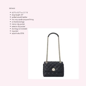 Kate Spade New York Natalia Small Flap Crossbody Bag - Black