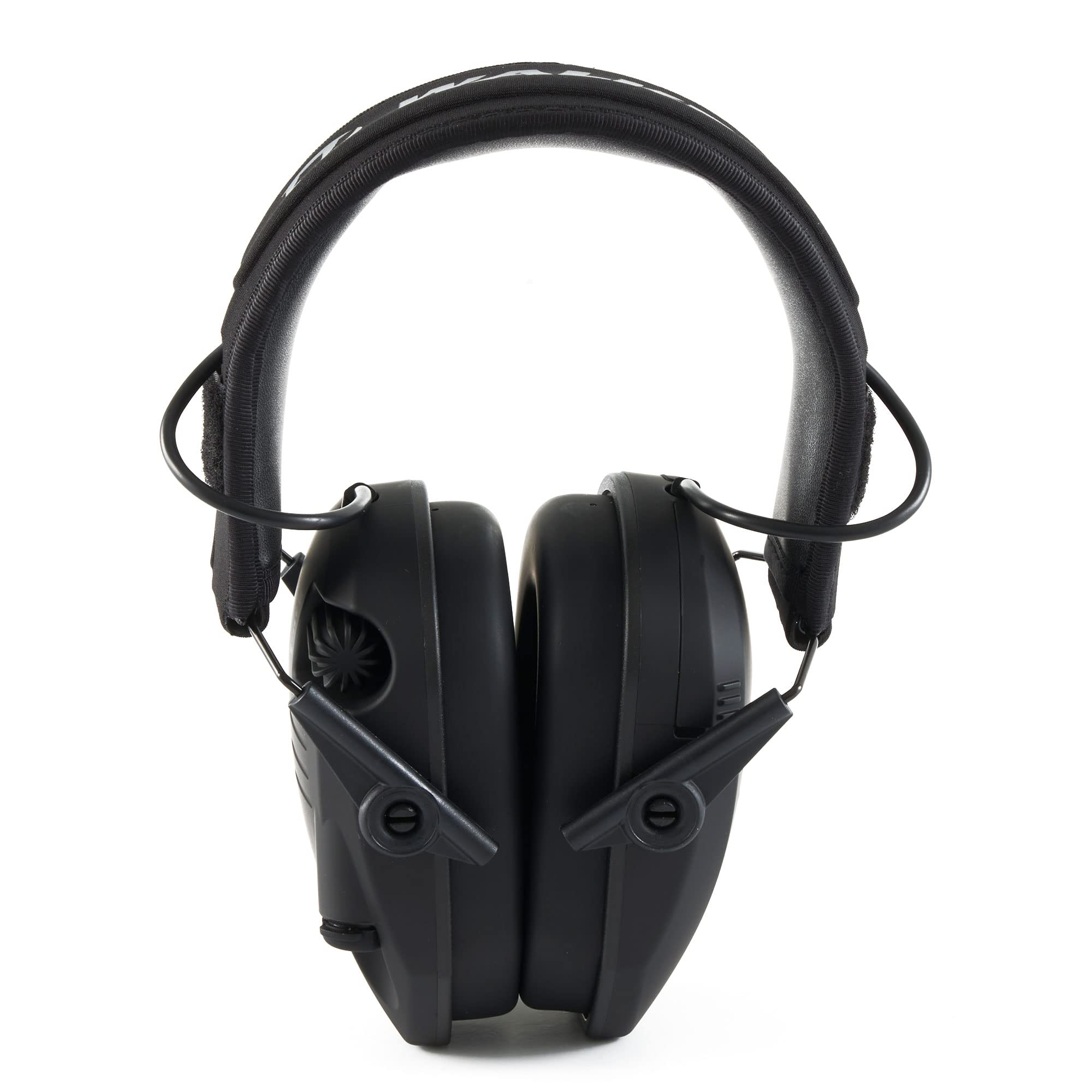 Walker's Slim Shooter Electronic Hunting Hearing Protection Earmuffs w/ 23 Decibel Noise Reduction and Sound Amplification, Black Punisher (3 Pack)