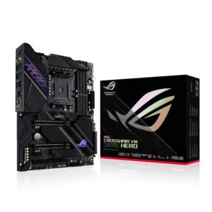 asus rog crosshair viii dark hero amd am4 x570s zen 3 ryzen 5000 & 3rd gen ryzen atx gaming motherboard (pcie 4.0, 14+2 ti power stages, pch heatsink, wi-fi 6, 2.5 gbps lan, usb 3.2 gen 2 type-c