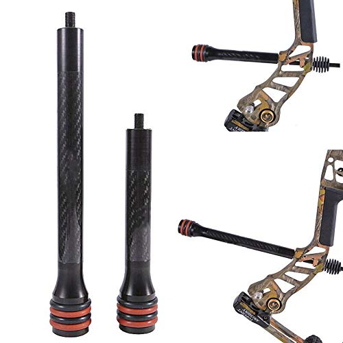 Sososhoot 6"/8" Archery Bow Stabilizer Balance Rod for Recurve Bow Compound Bow Hunting (8'')