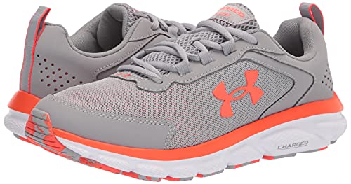 Under Armour Women's Charged Assert 9 Marble, Gray Wolf (101)/White, 9 M US