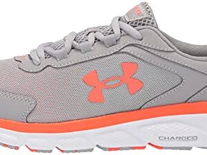 Under Armour Women's Charged Assert 9 Marble, Gray Wolf (101)/White, 9 M US