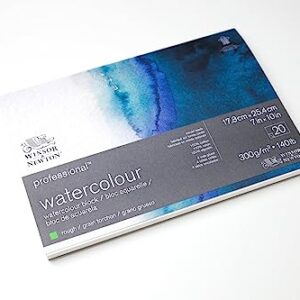 Winsor & Newton Professional Watercolor Paper Block, 10" x 14", Cold Pressed