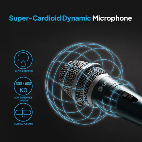 CAROL Dynamic Microphone with Unidirectional, E dur-916S, Optimized for All Vocal Applications, Minimizes Handling Noise Without Compromising Sound Quality (White Edition)