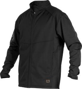 rawlings adult gold collection mid-weight full-zip weather-resistant jacket, black, 2x-large