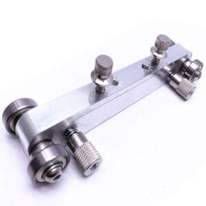 Jiayouy Adjustable Guitar Nut & Bridge Sander Luthier Tool for Electric Acoustic Guitar Bass Silver