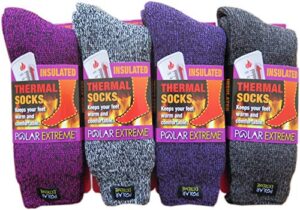 polar extreme ladies heat socks, 2 pair, size 9-11,