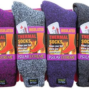 Polar Extreme Ladies Heat Socks, 2 Pair, Size 9-11,