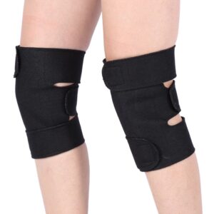 . life heated knee brace wrap, portable tourmaline knee support brace, magnetic self heating knee pad adjustable knee wraps, knee wraps for arthritis joint pain relief injury