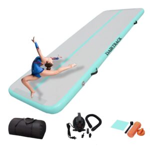 dairtrack air tumbling mat,tumble track 10ft/13ft/16ft/20ft inflatable gymnastics air mat for gymnastics training/home use/gym/cheerleading/yoga/water