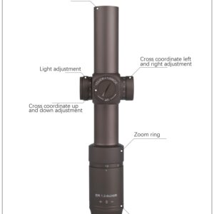 T-EAGLE Optics ER 1.2-6x24 IR SFP Hunting Riflescopes Second Focal Plane Rifle Scopes 30mm Main Tube