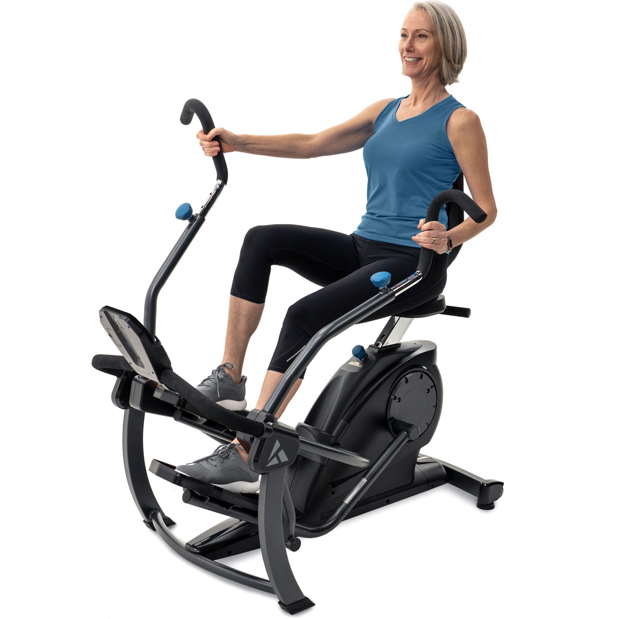 FreeStep LT3 Recumbent Cross Trainer Stepper - Zero-Impact Exercise w/Patented Physical Therapy Stride Technology, Whisper-Quiet, Multi-Position Arms, Free App w/Trainer-Led Workouts