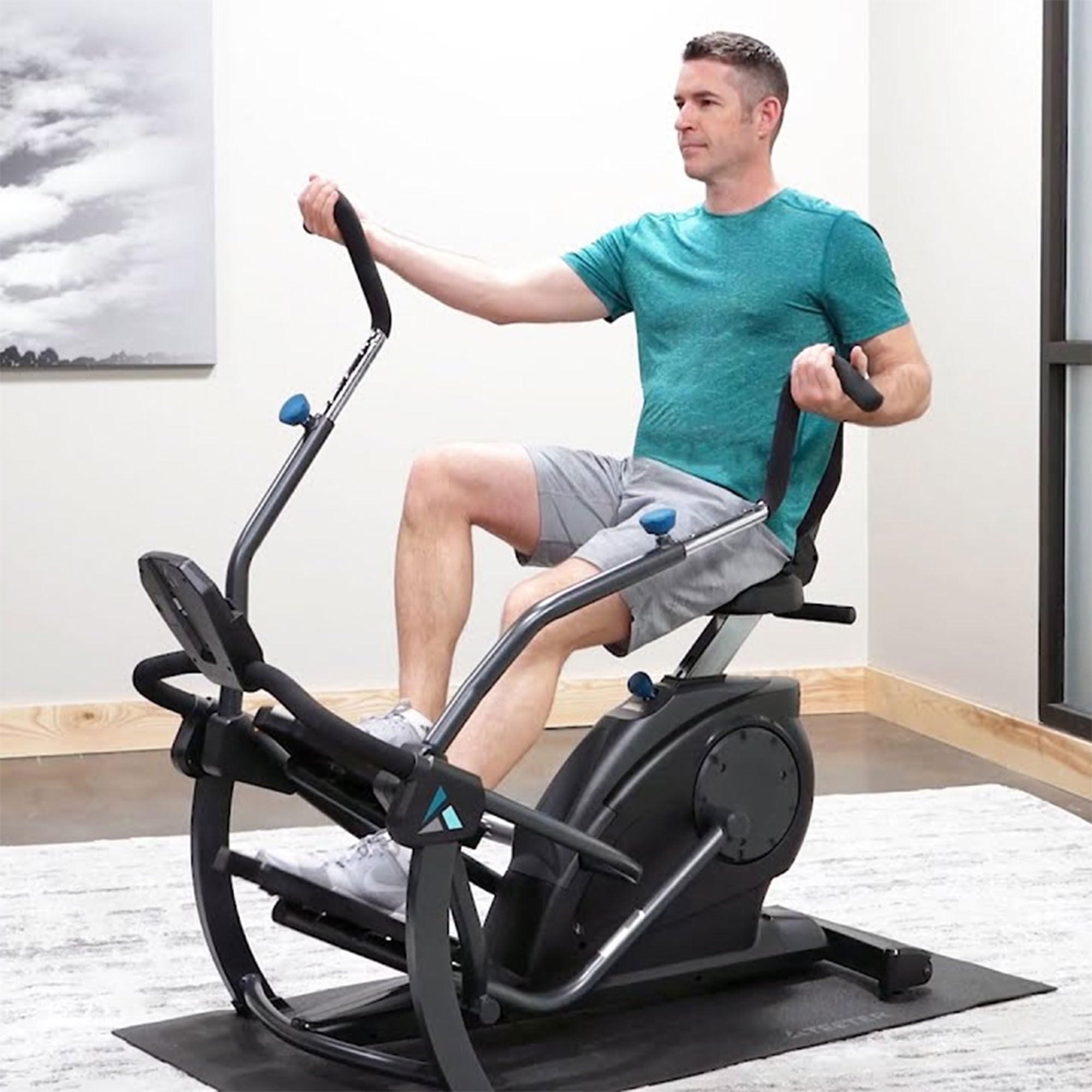 FreeStep LT3 Recumbent Cross Trainer Stepper - Zero-Impact Exercise w/Patented Physical Therapy Stride Technology, Whisper-Quiet, Multi-Position Arms, Free App w/Trainer-Led Workouts