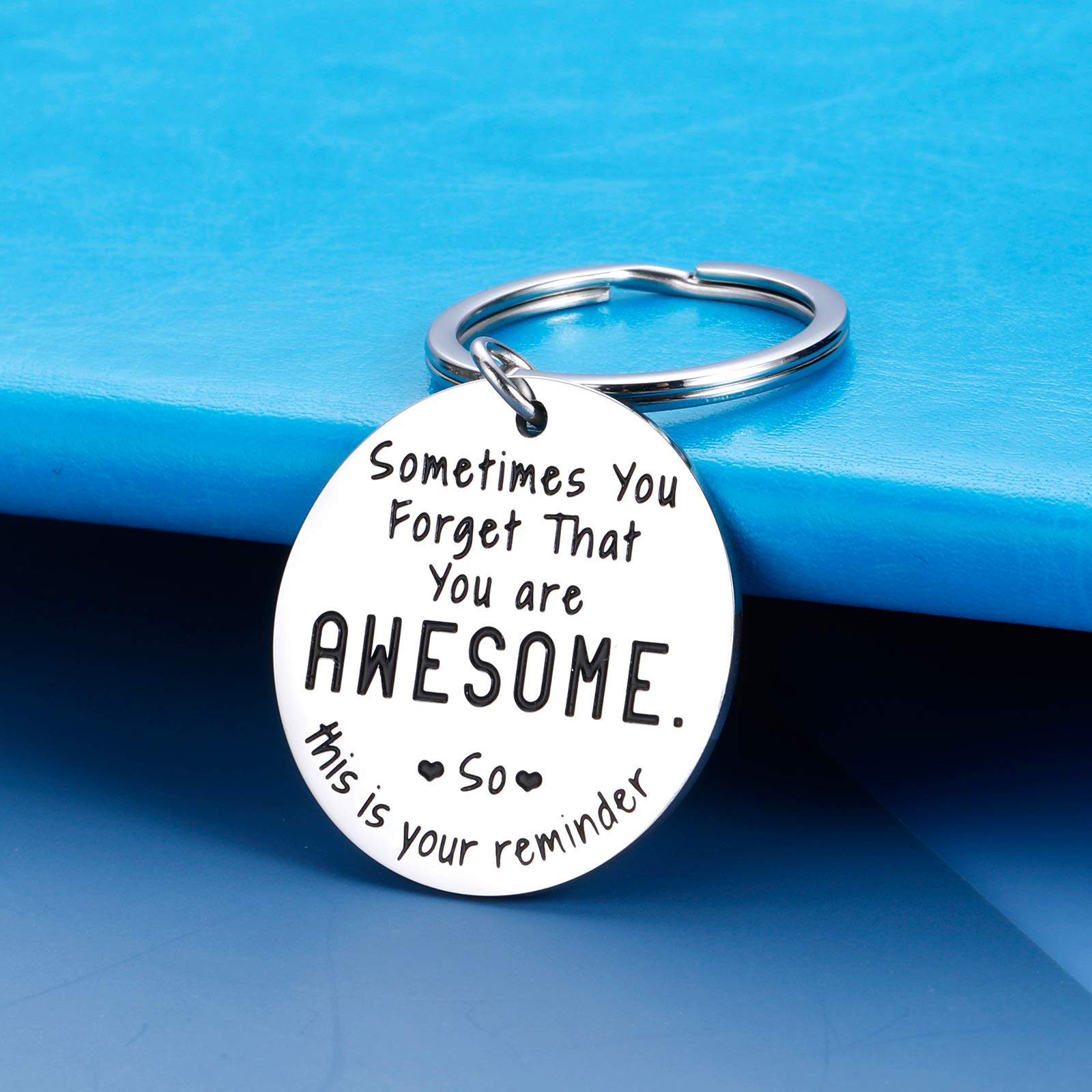 SYGUNAR Funny Inspirational Keychain Gifts Birthday Christmas Gifts for Women Men Best Friend BFF Him Her Thank You Gift for Coworker Boss Graduation Gifts for Daughter Son Students Key Chain