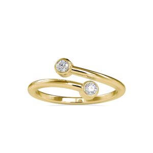 certified adjustable diamond ring studded with 0.13 ct round natural diamond in 18k white/yellow/rose gold for women on her wedding celebration (color-clarity: ij-si)