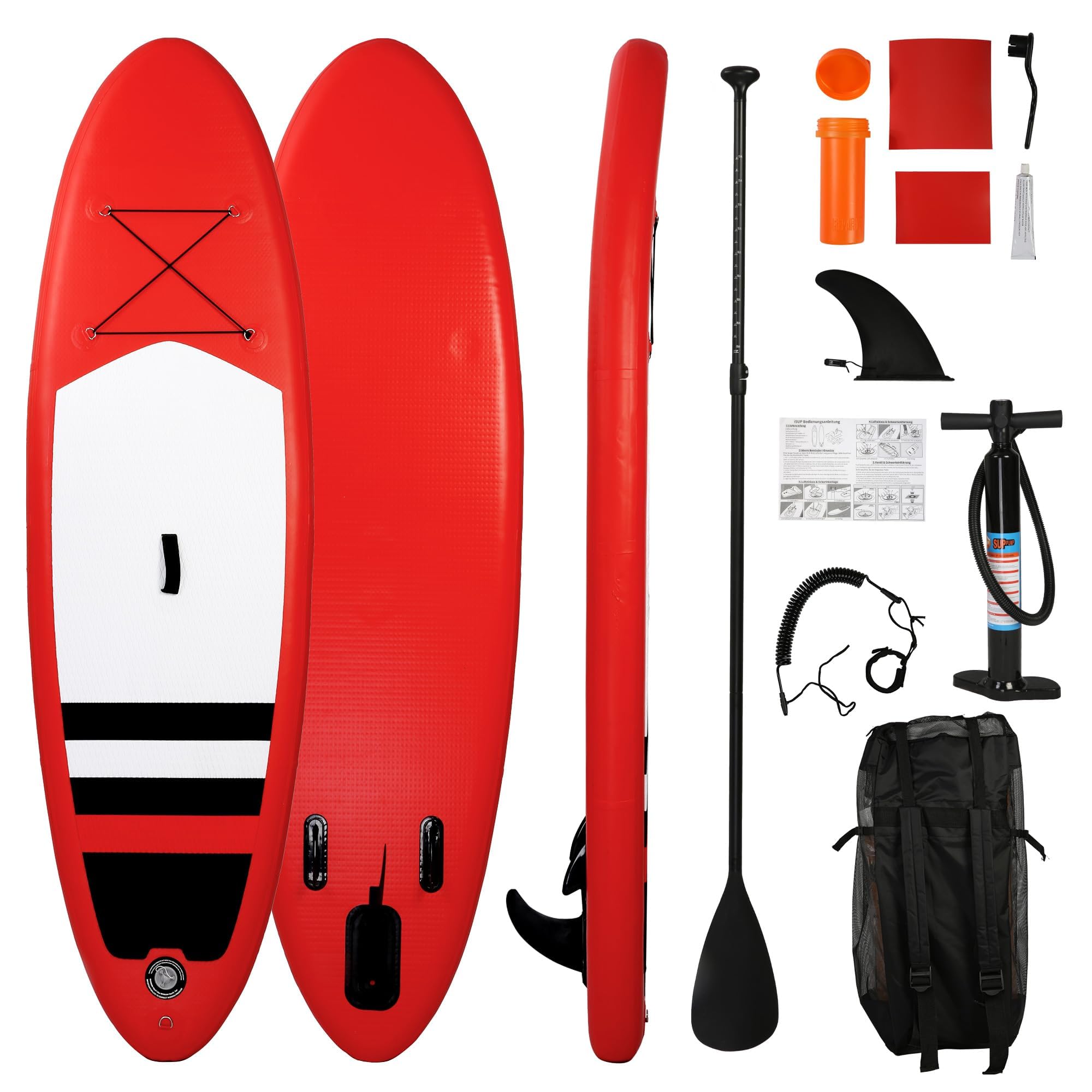 Inflatable Paddle Boards with Non-Slip Deck, Ultra-Light Stand Up Paddle Board Surf Board with Accessories & Carry Bag, Wide Stable Design for Adults and Youth