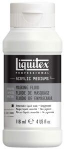 liquitex acrylic masking fluid medium 118ml, transparent