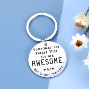 SYGUNAR Funny Inspirational Keychain Gifts Birthday Christmas Gifts for Women Men Best Friend BFF Him Her Thank You Gift for Coworker Boss Graduation Gifts for Daughter Son Students Key Chain