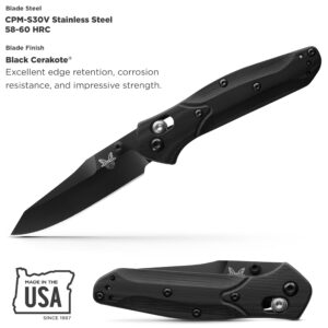 Benchmade - Mini Osborne 945 Folding Knife with Black G10 Handle (945BK-1)