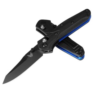 benchmade - mini osborne 945 folding knife with black g10 handle (945bk-1)