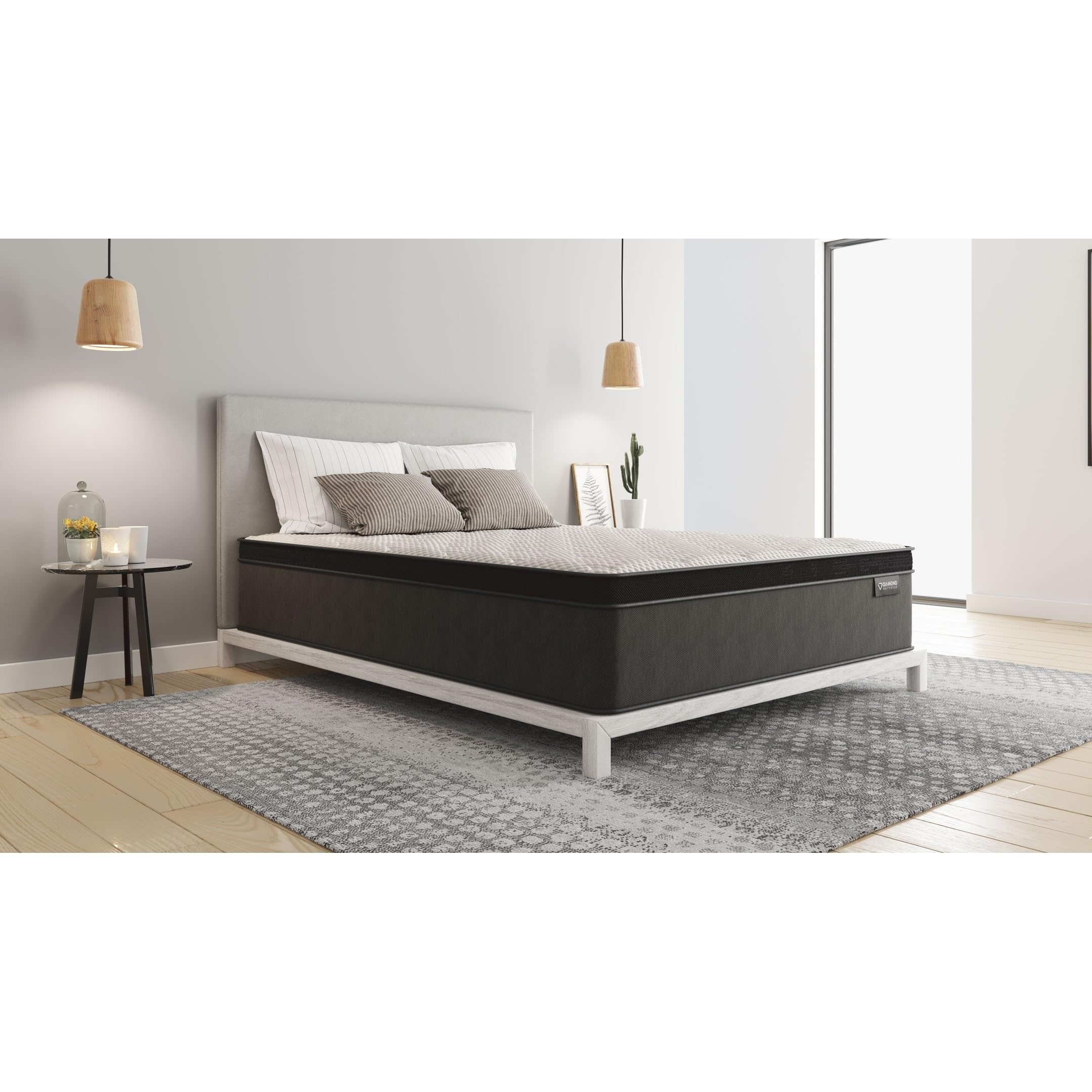 LightTouch Copper Infusion Hybrid EuroTop Mattress 14-inch, Full, Firm