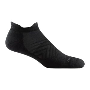 darn tough men's run no show tab ultra-lightweight with cushion sock (style 1039) - black, large