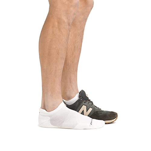 Darn Tough Men's Run No Show Tab Ultra-Lightweight with Cushion Sock (Style 1039) - Fatigue, Large