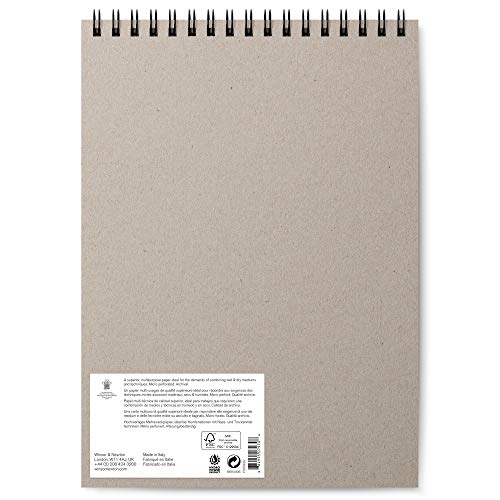 Winsor & Newton Professional Mixed Media Pad, 9" x 12", 30 Sheets, 250gsm, White