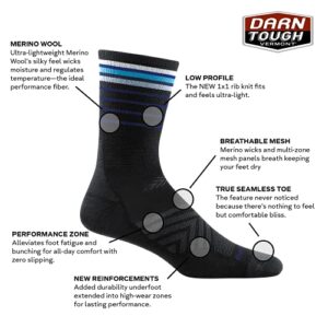 Darn Tough Men's Stride Micro Crew Ultra-Lightweight Running Sock (Style 1036) - Eclipse, Medium