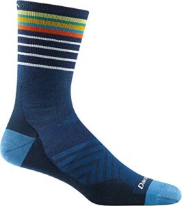 darn tough men's stride micro crew ultra-lightweight running sock (style 1036) - eclipse, medium