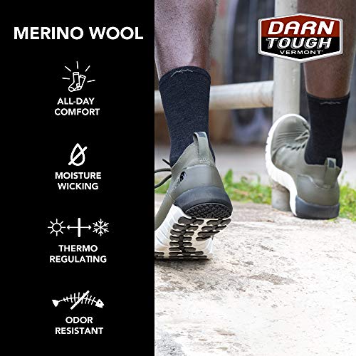 Darn Tough Men's Stride Micro Crew Ultra-Lightweight Running Sock (Style 1036) - Eclipse, Medium